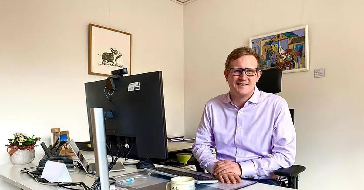 Gießens Bürgermeister Alexander Wright ist ein Jahr im Amt